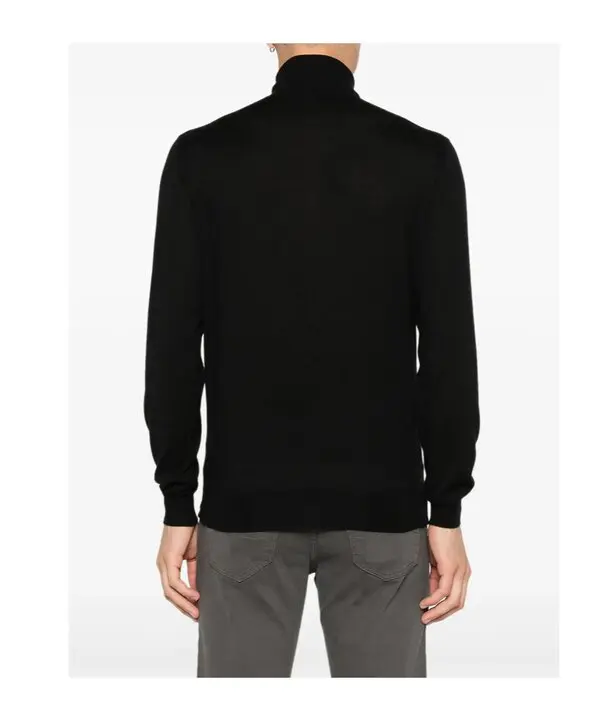 Fedeli High Neck Sweater - Black