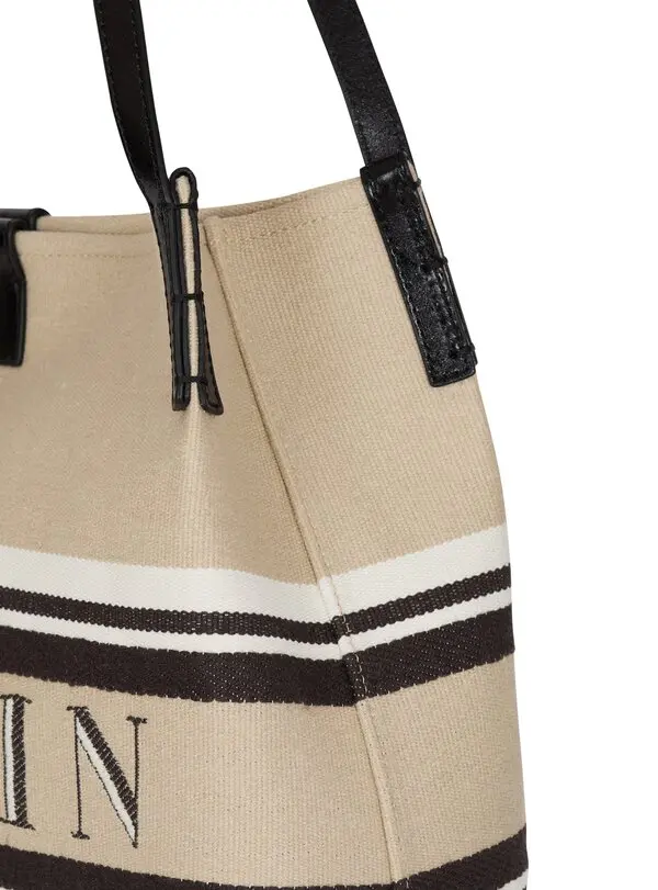Balmain Logo Shoulder Bag - Beige