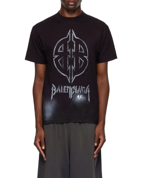 Balenciaga Bb Logo Printed Crewneck T-shirt
