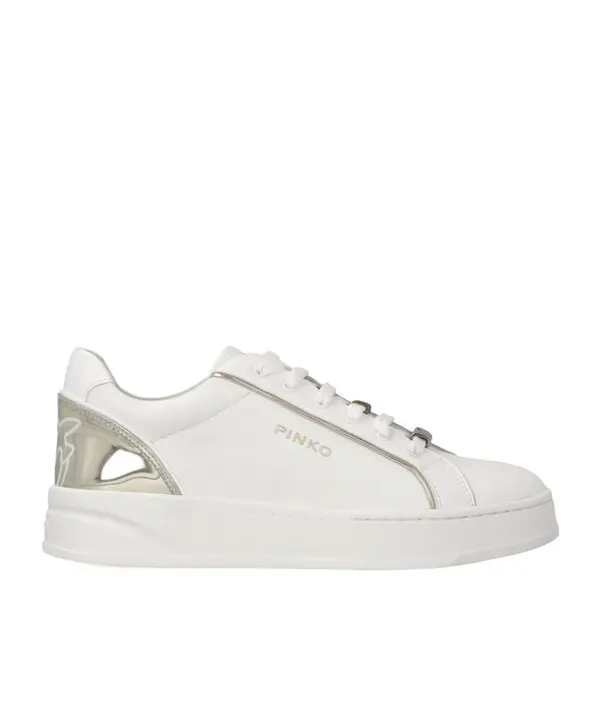 Pinko Logo-lettering Sneakers - White