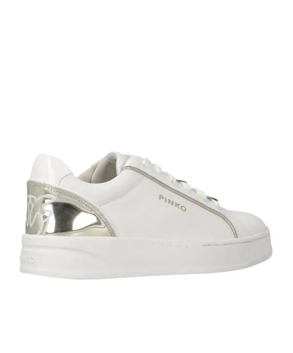 Pinko Logo-lettering Sneakers - White