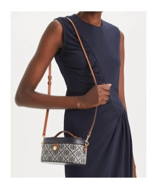 Tory Burch T Monogram Vanity Case - Navy