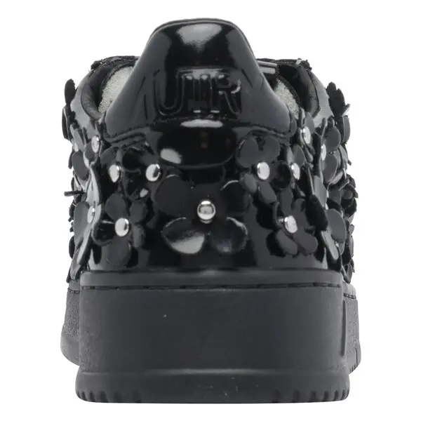 AUTRY Medalist Low Blooming Embellished Sneakers - Black
