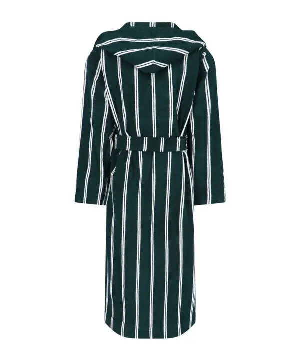 TEKLA Terrycloth Hooded Bathrobe - Green