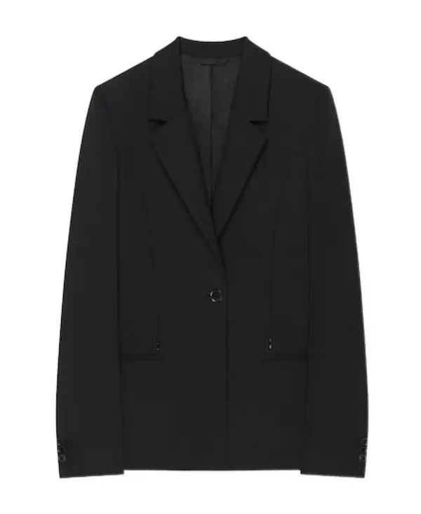 Givenchy Single-breasted Cape Jacket - Black