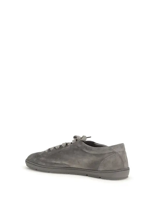 Brunello Cucinelli Low Top Lace-up Sneakers With Perforated Details