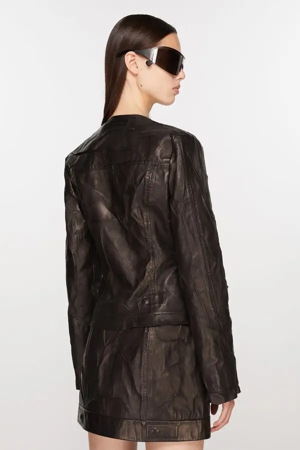 Acne Studios Crinkled Leather Jacket