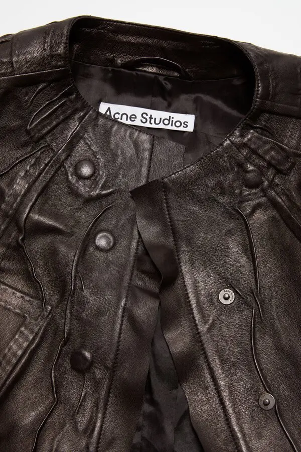 Acne Studios Crinkled Leather Jacket