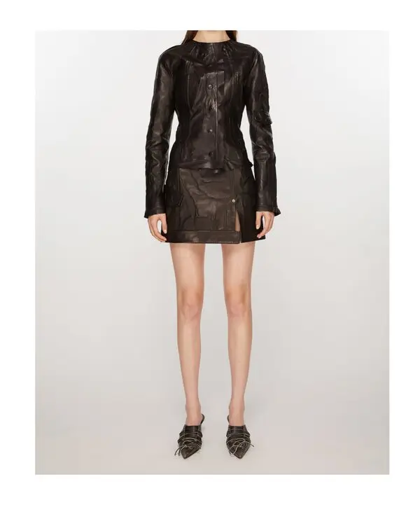 Acne Studios Crinkled Leather Jacket