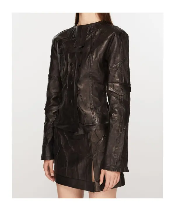 Acne Studios Crinkled Leather Jacket