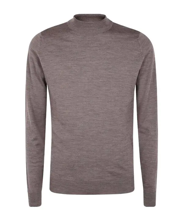 John Smedley Harcourt High Neck Sweater - Gray
