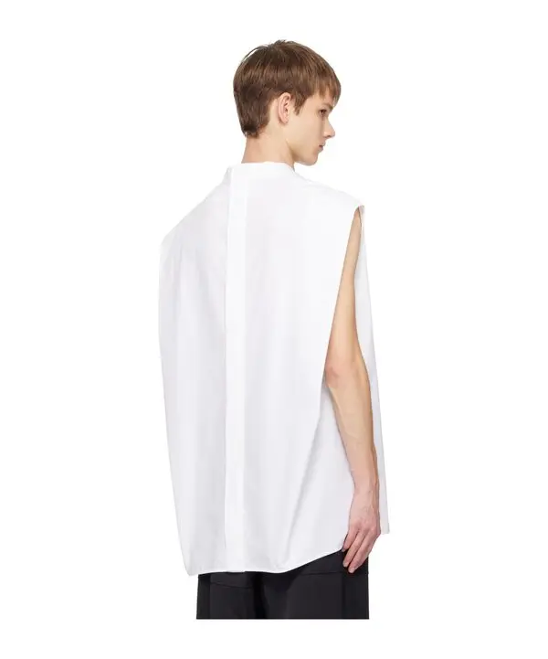 JIL SANDER Sleeveless Vest With Vertical Collar