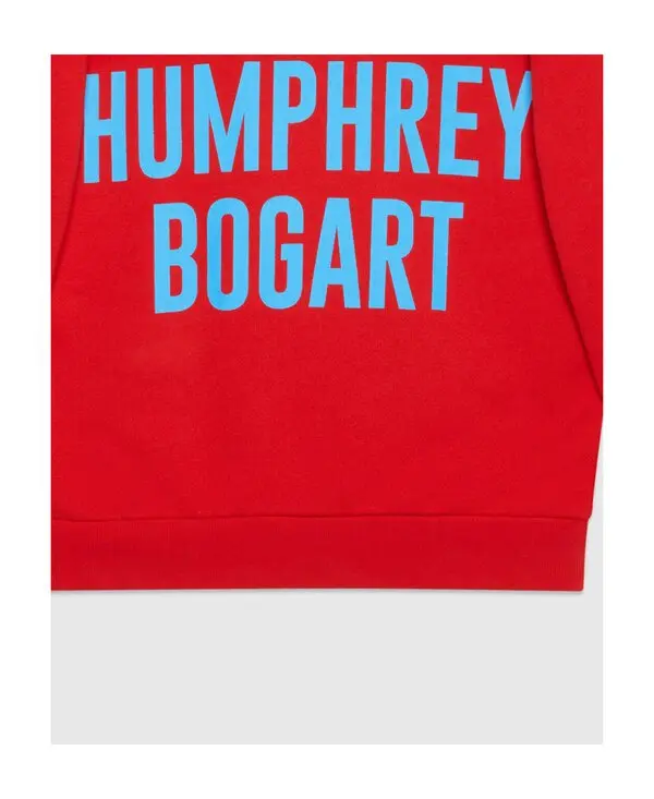 Gucci Humphrey Bogart Print Crewneck Sweatshirt - Red