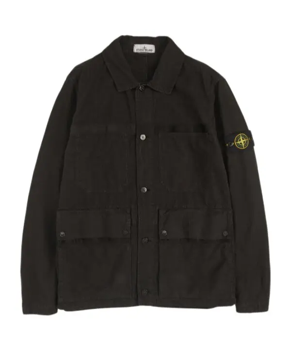 Stone Island Buttoned Collared Jacket