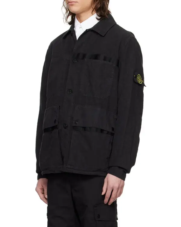 Stone Island Buttoned Collared Jacket