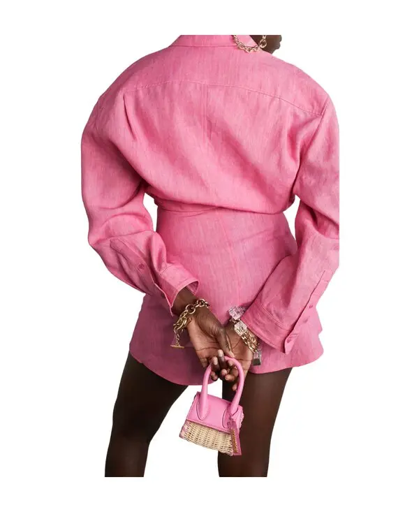 Jacquemus Logo Layered Shirt Dress