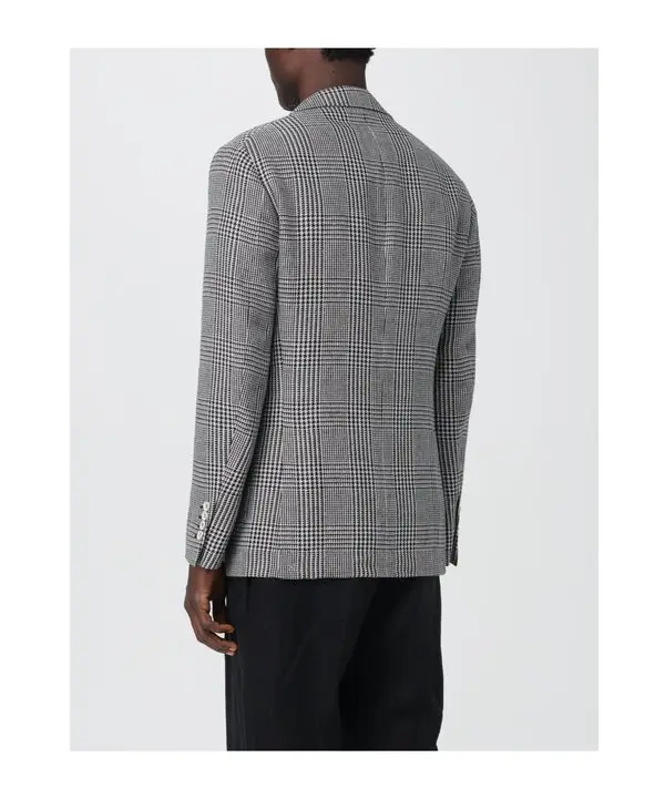 Brunello Cucinelli Checked Single-breasted Jacket - Gray