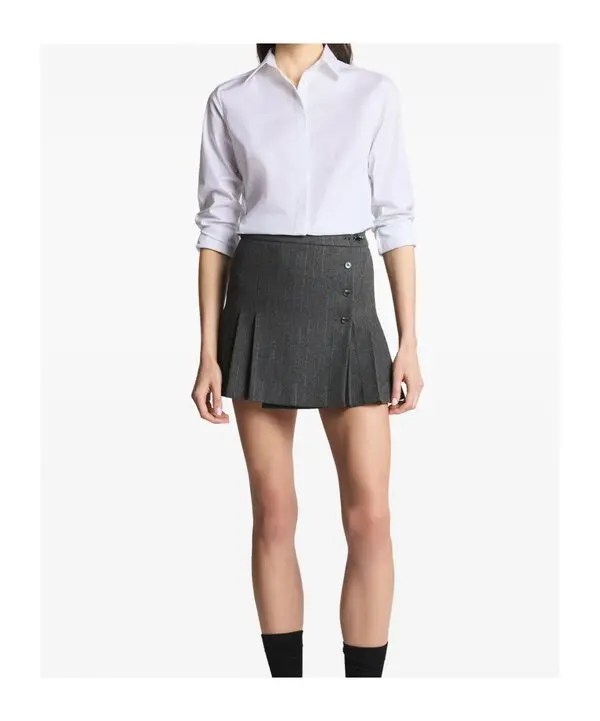 FAY Slim Stretch Poplin Shirt - White