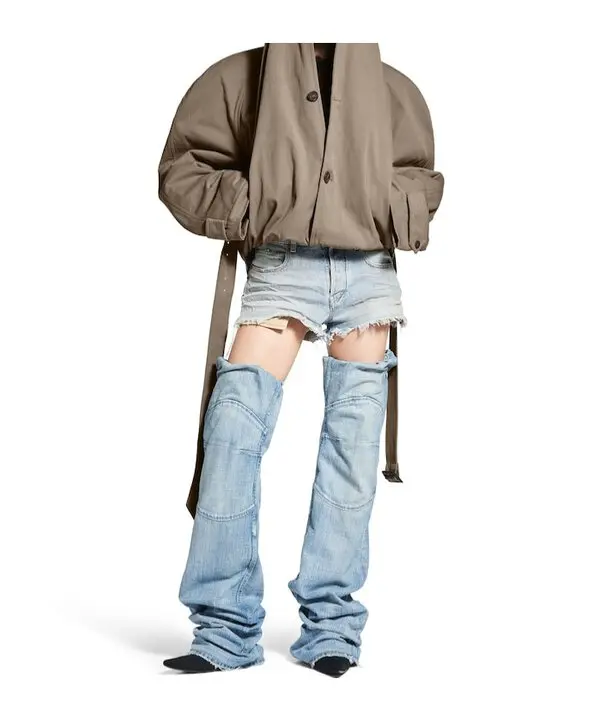 Balenciaga Flipped Hooded Trench Coat