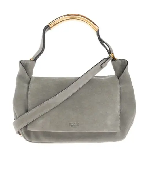 Moschino Handle Detail Cross Body Bag - Gray