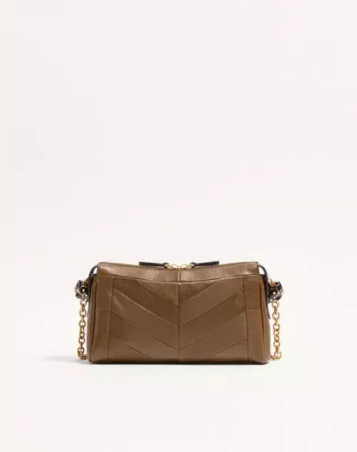 Valentino Garavani Panthea Vlogo Signature Shoulder Bag - Brown