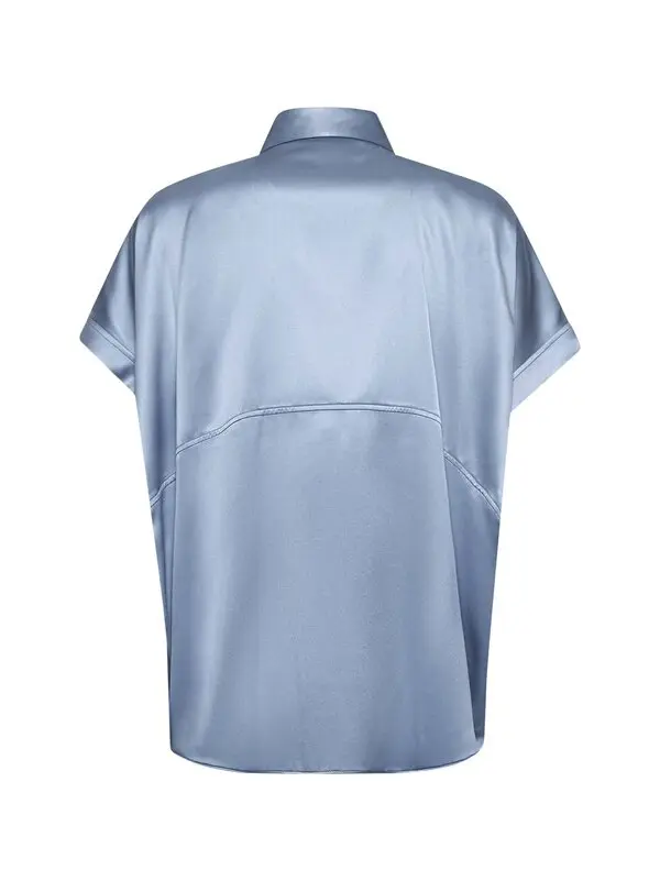 Brunello Cucinelli Short Sleeve Buttoned Blouse - No