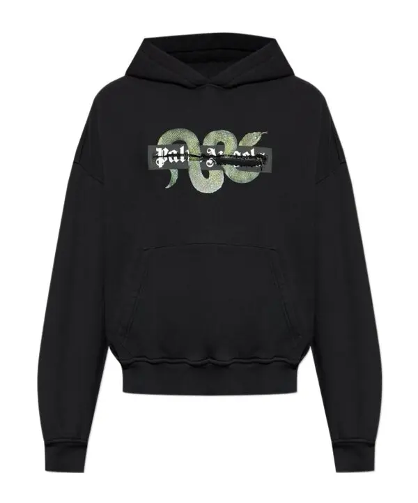 Palm Angels Snake Zip Box Hoodie