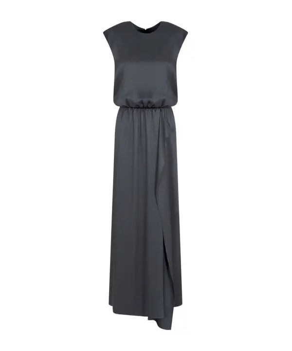 Giorgio Armani Sleeveless Satin Maxi Dress