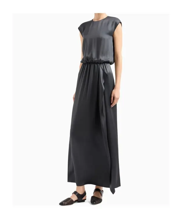 Giorgio Armani Sleeveless Satin Maxi Dress