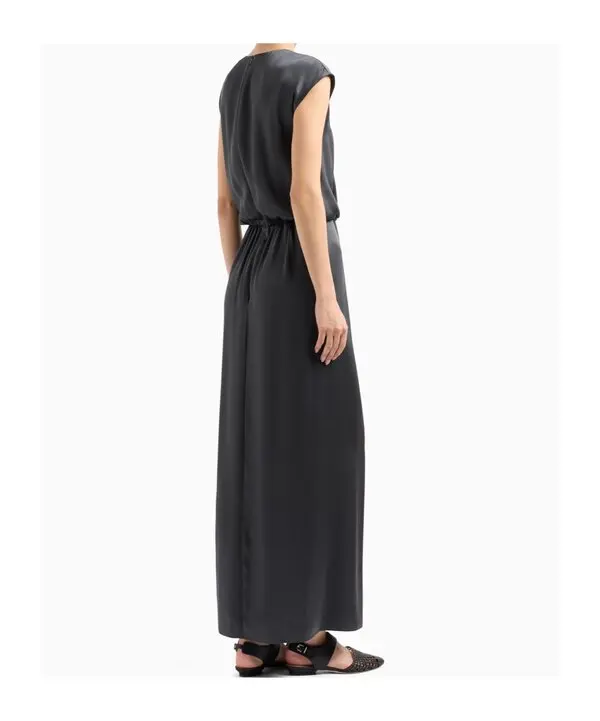Giorgio Armani Sleeveless Satin Maxi Dress