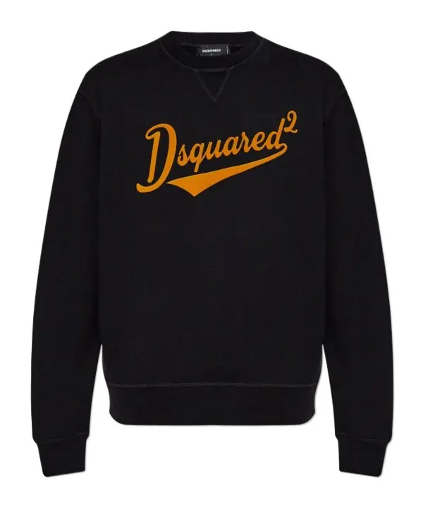 Dsquared2 Velvet Logo Crewneck Sweatshirt