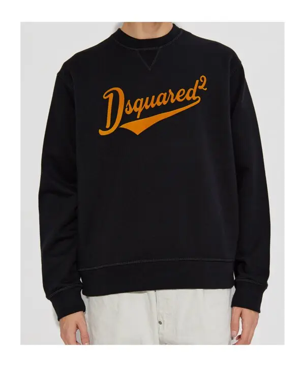 Dsquared2 Velvet Logo Crewneck Sweatshirt