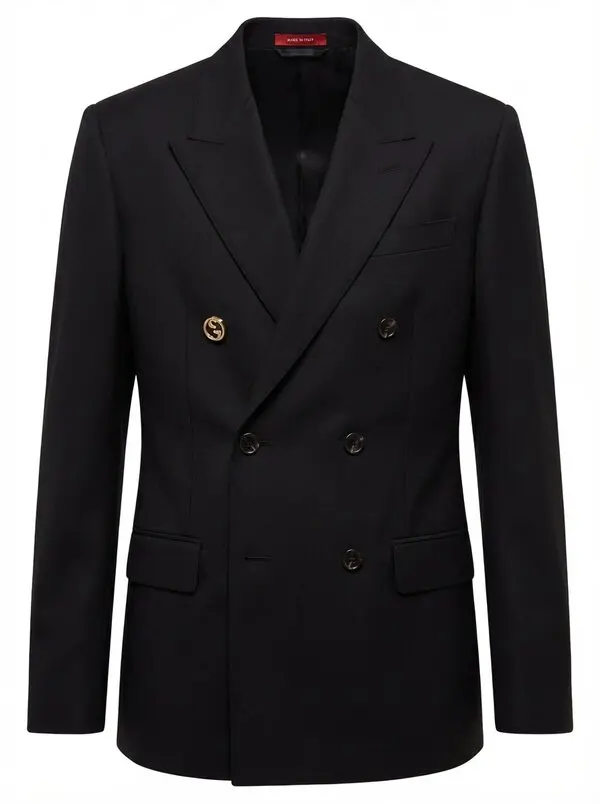 Gucci Double-breasted Jacket - Black