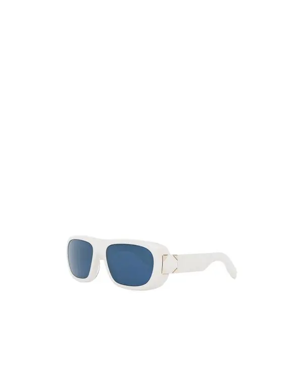 Dior Logo Embellished Sunglasses - Ivory