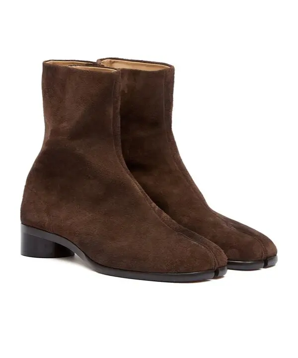 MAISON MARGIELA Tabi Toe Ankle Boots - Brown