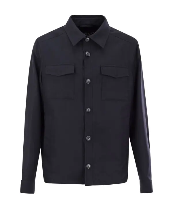 Herno Rain Long-sleeved Shirt - Black