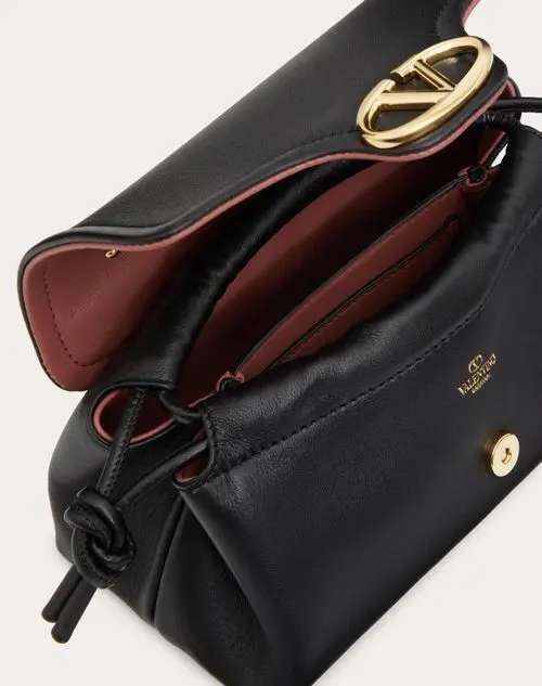 Valentino Garavani Vlogo Plaque Foldover Shoulder Bag