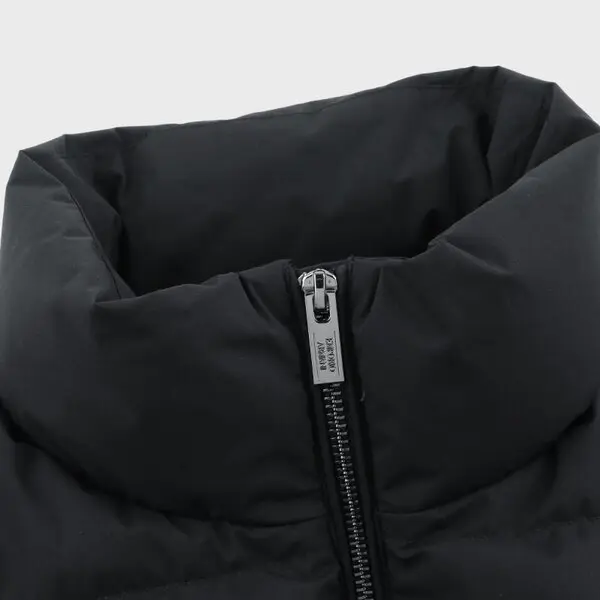 Emporio Armani High-neck Zip-up Padded Jacket - Black