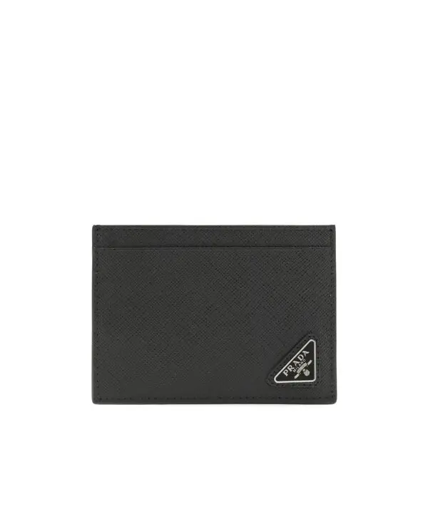 Prada Triangle-logo Cardholder - Black
