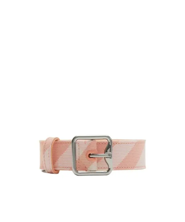 Burberry Checked B-buckle Belt - Nude