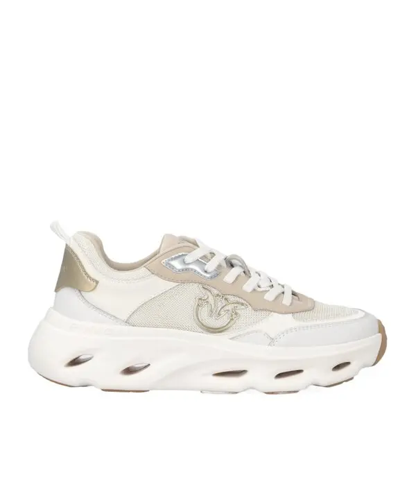 Pinko Logo Appliqué Chunky Sneakers - White