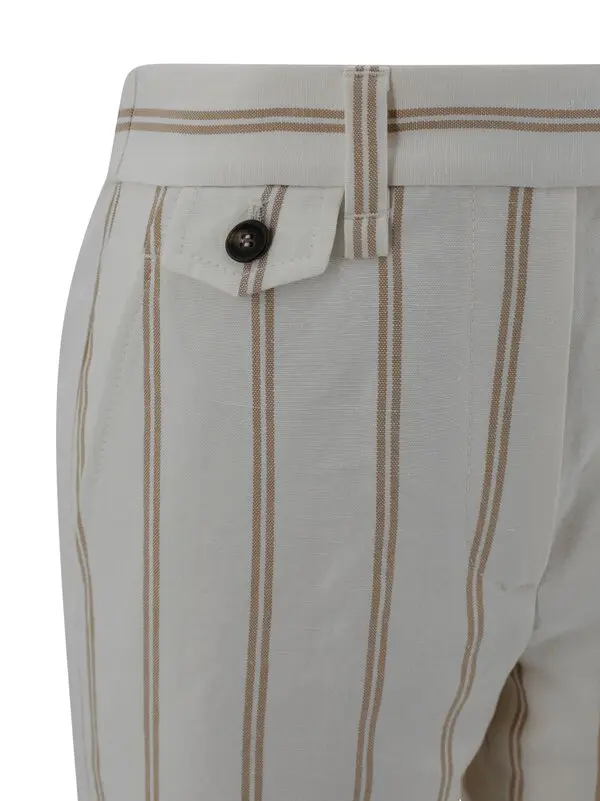 Brunello Cucinelli Striped Straight-leg Trousers