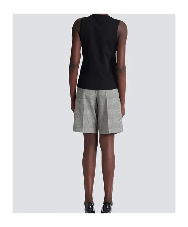 Balmain Brushed Logo Printed Relaxed Tank Top - Black