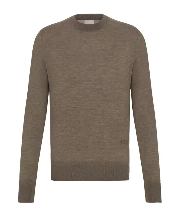 Dior Cd Icon Round Neck Sweater - Brown