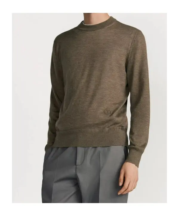 Dior Cd Icon Round Neck Sweater - Brown