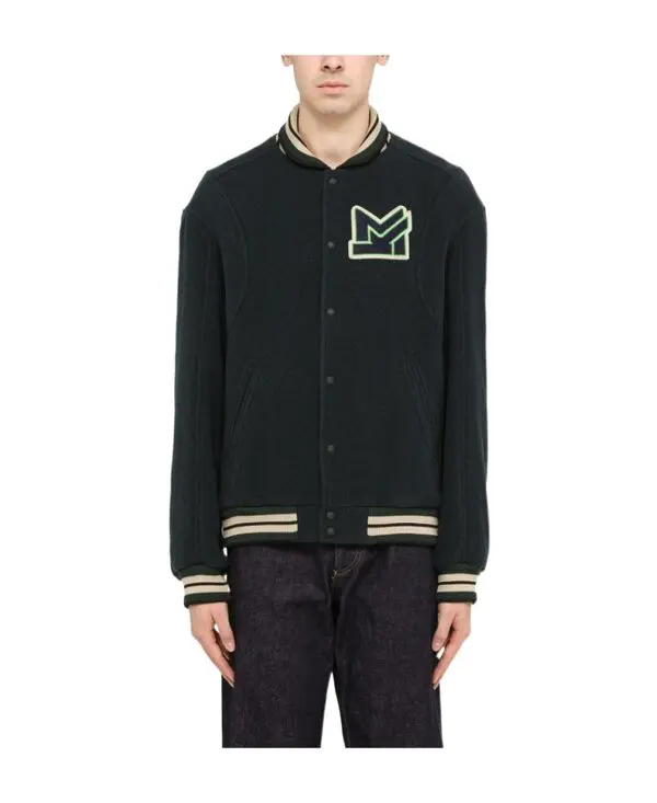 Maison Kitsuné Logo Varsity Jacket