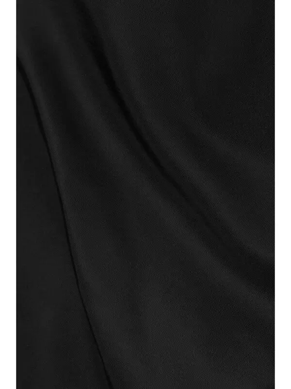 Givenchy Asymmetrical Sleeveless Dress With Logo Motif Plaque