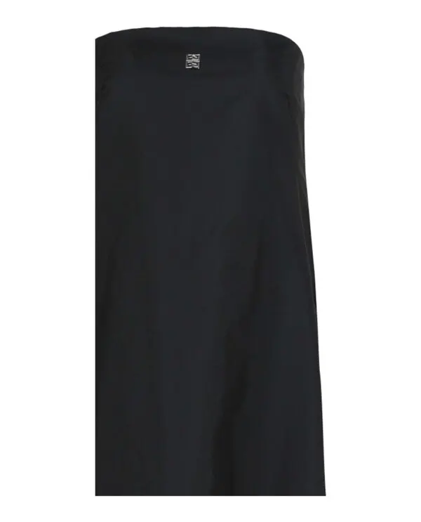 Givenchy Asymmetrical Sleeveless Dress With Logo Motif Plaque