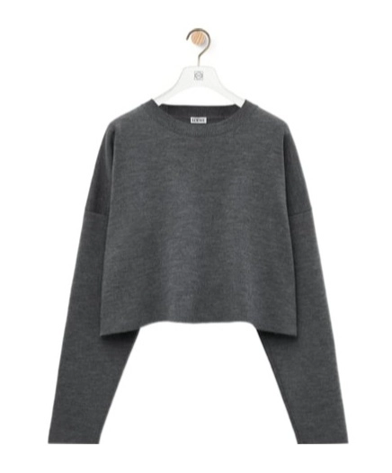 Loewe Anagram Wool Sweater - Dark Grey