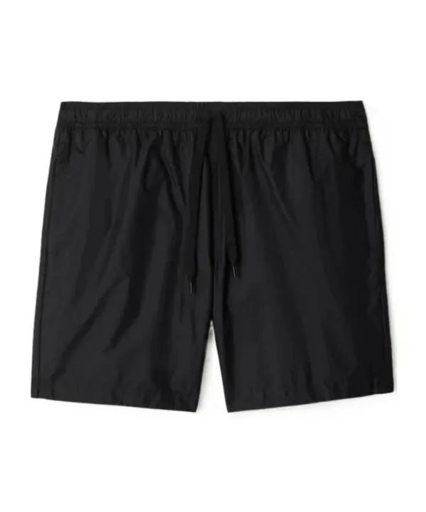 Burberry Swim Shorts With Elastic Drawcord Waist - Black